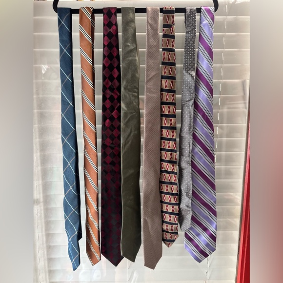 Accessories | 8 Elegant Mens Tie Collection Assorted Colors | Poshmark